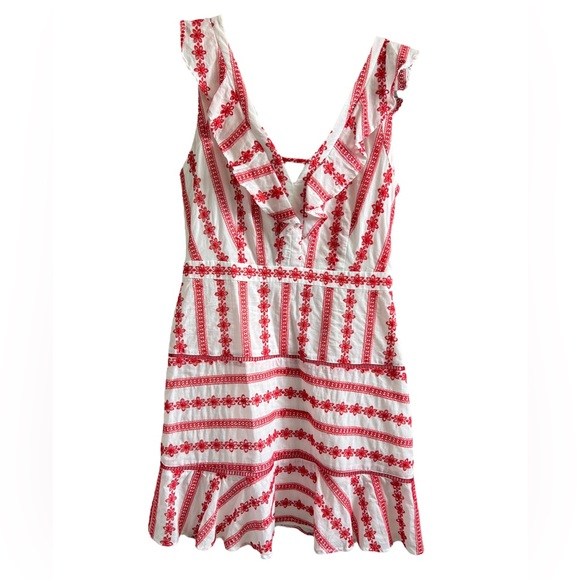 Sugarlips | Dresses | Sugarlips Women Eyelet Red White Dress Medium ...